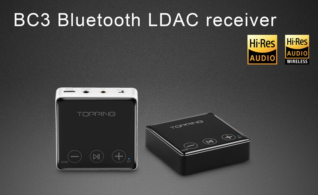 Topping BC3 (BC-3) Bluetooth LDAC receiver with headphone output