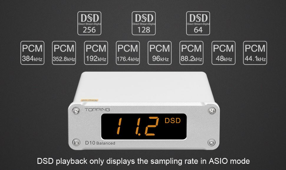 Topping D10B (D-10B) Zbalansowany przetwornik cyfrowo-analogowy DAC