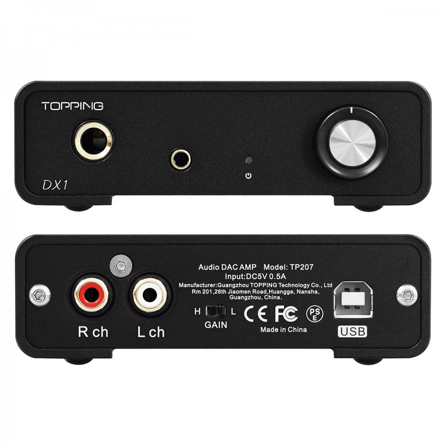 Topping DX1 (DX-1) Headphone Amplifier NFCA, USB DAC, XMOS XU208