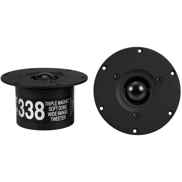 Morel ET 338-110 (ET338) 1-1/8" Soft Dome Tweeter Matched Pair, 8 Ohm ...