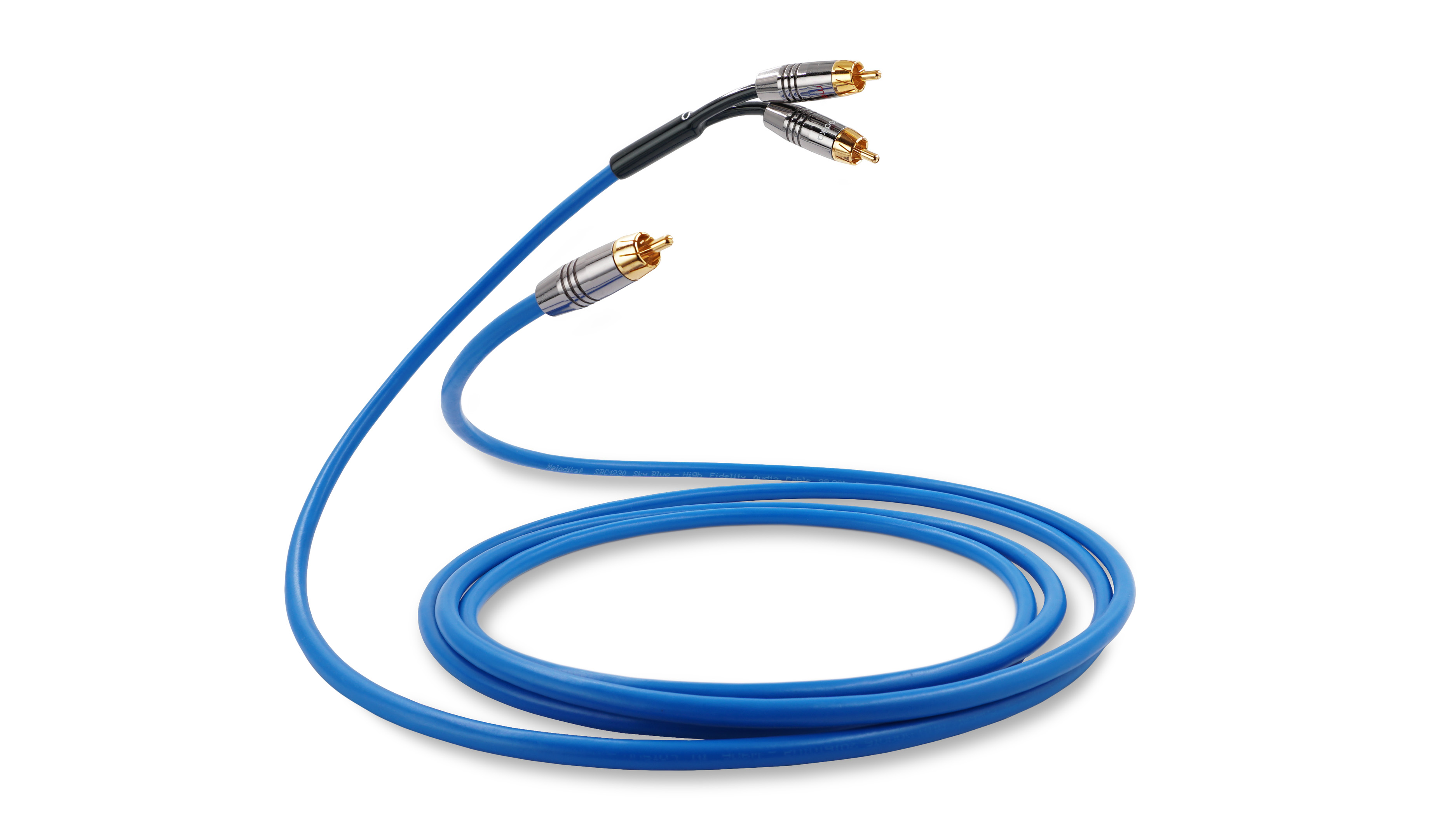 Melodika SBSWY150 Y-type subwoofer cable (1xRCA-2RCA) Sky Blue - 15m ...