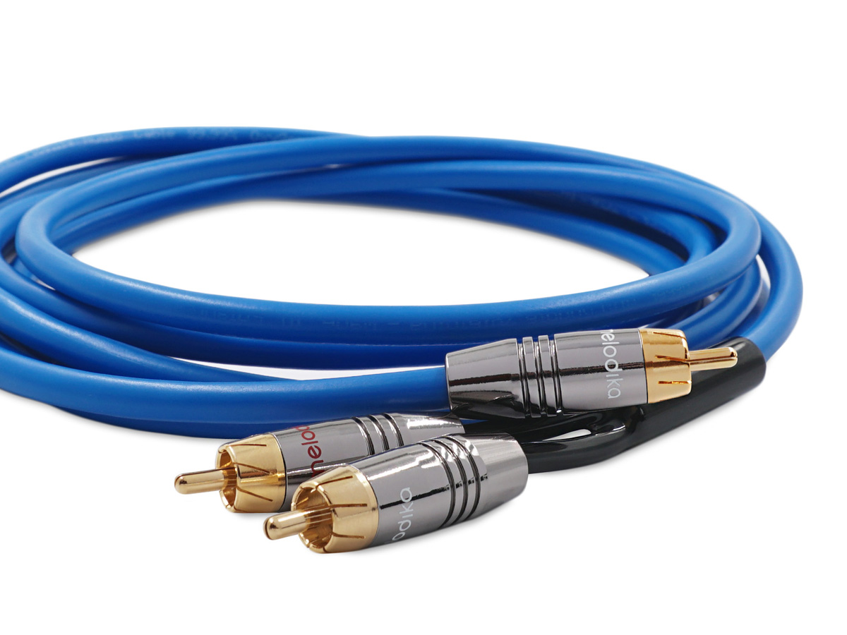 Melodika SBSWY40 Y-type subwoofer cable (1xRCA-2RCA) Sky Blue - 4m ...