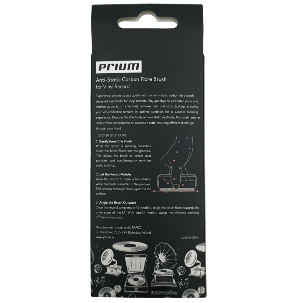 Prium Vinyl Brush (BrushIt) Anti-Static Carbon Fibre Brush for Vinyl ...